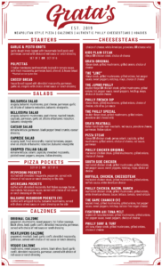 Menu – Pizzeria Grata